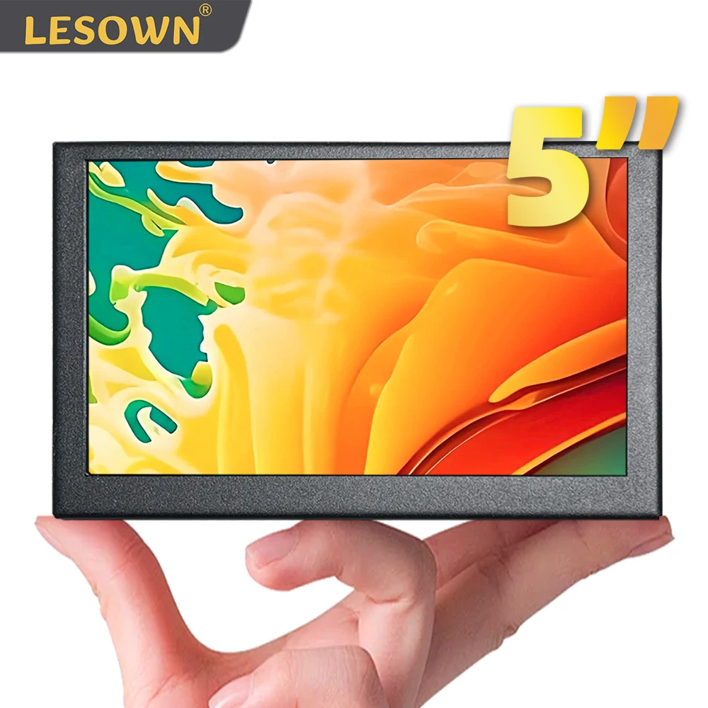 LESOWN-mini-Portable-Monitor-5inch-Touch-Screen-HD-800x480-USB-HDMI ...