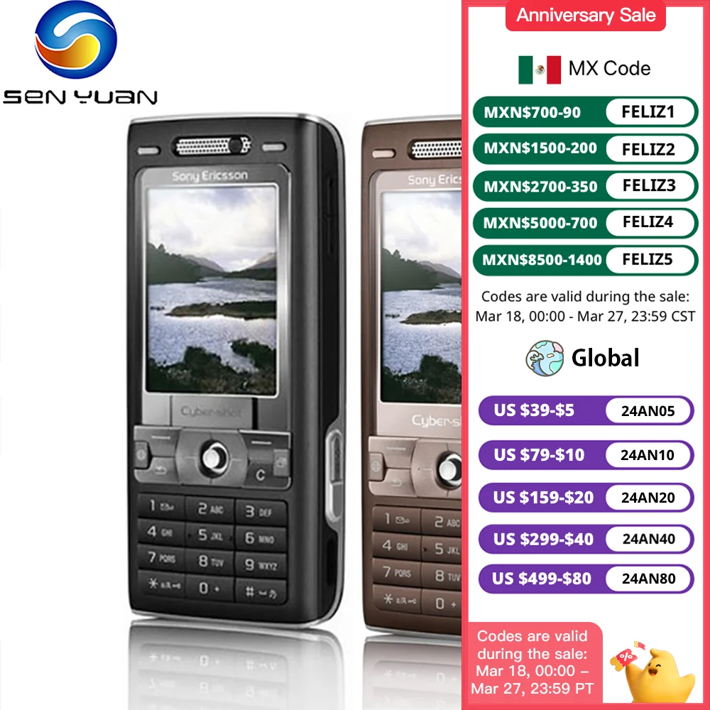 Sony-Ericsson-K800-Original-K800i-K800C-2-0inches-3-15MP-Mobile-Phone ...