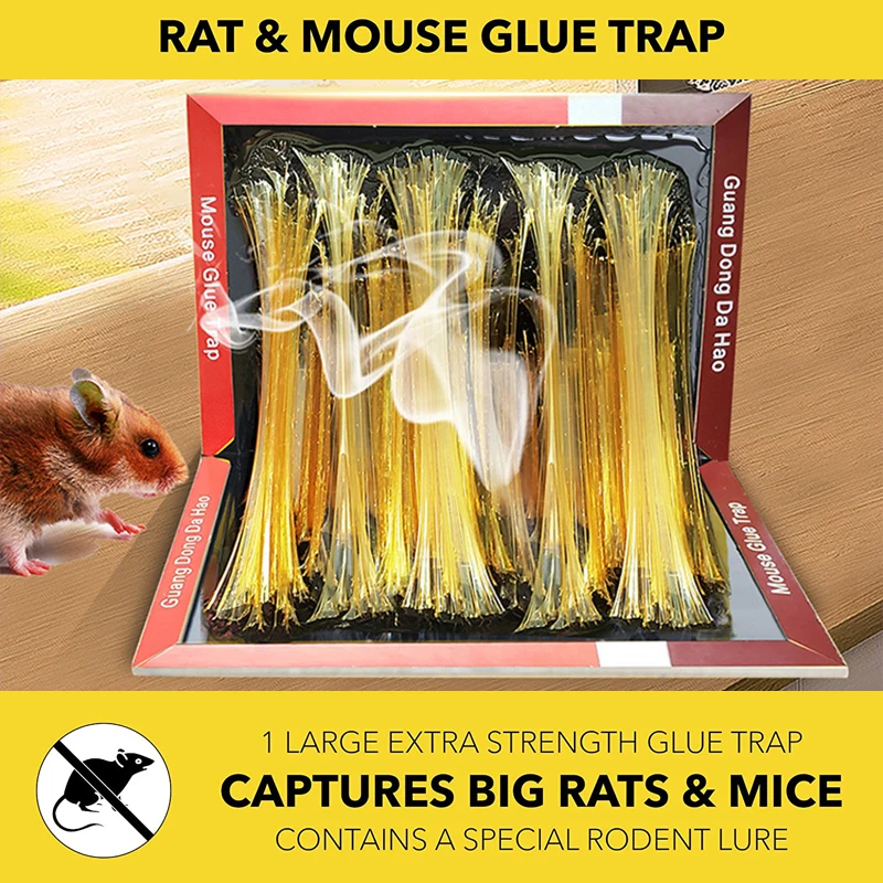 Piège nuisible,Piège à souris, panneau à colle pour rats, Non toxique ...