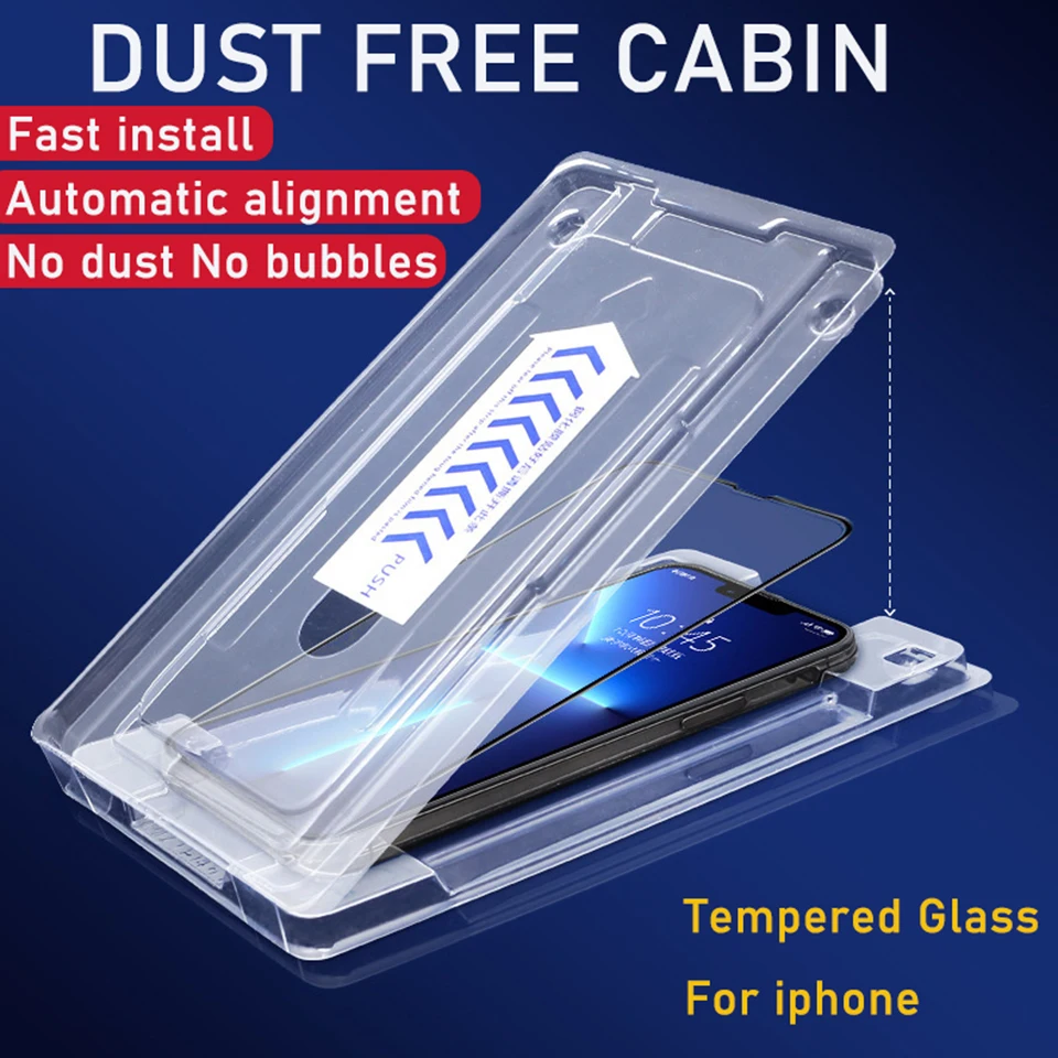 High-Quality-Dust-Free-Cabin-Full-Cover-Screen-Protector-For-iPhone-14 ...