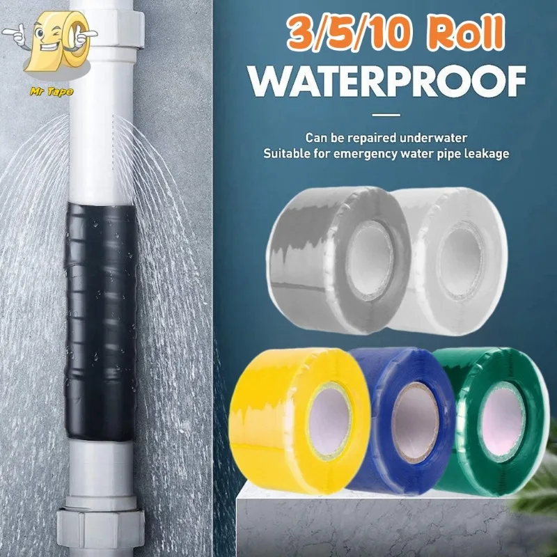 New Multipurpose Silicone Self Adhesive Tape Leak Proof Water Pipe ...