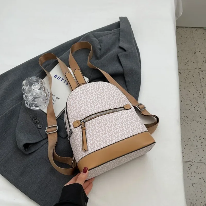 Luxury-Letter-Printed-PU-Leather-Backpacks-Women-Small-Travel-Backpack ...