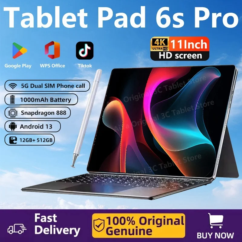 Tablet-Android-13-Original-Pad-6-Pro-HD-4K-12GB-512GB-10000mAh ...