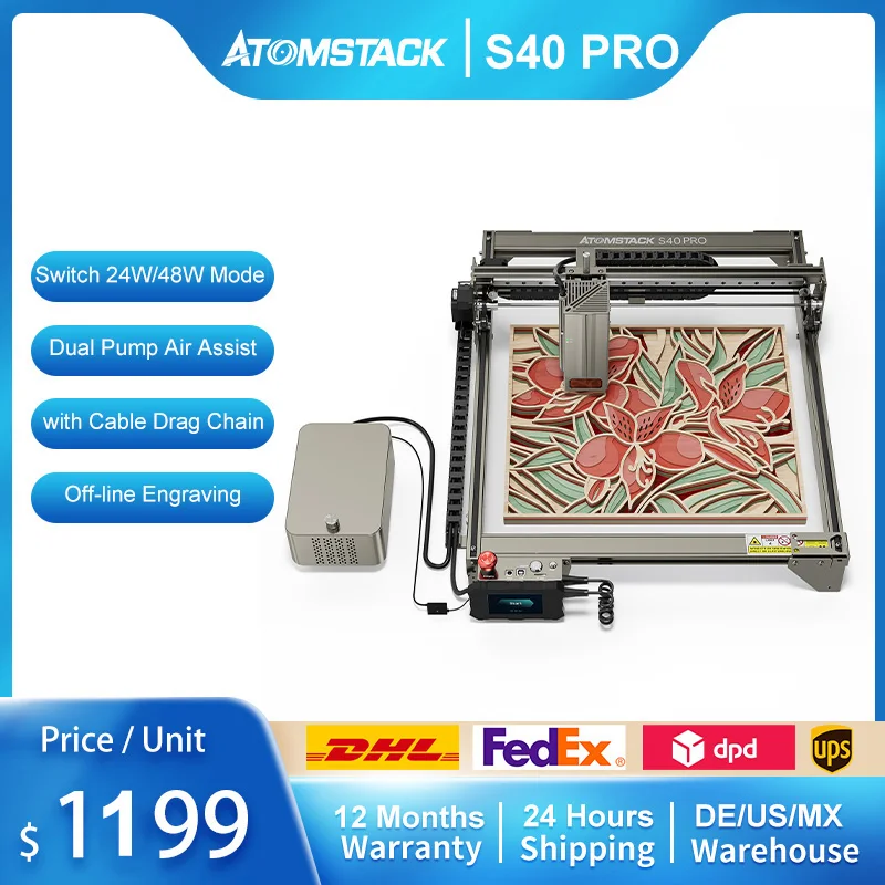 ATOMSTACK-S10-S20-S30-S40-Pro-Laser-Engraver-Bundle-Fixed-Focus-CNC ...
