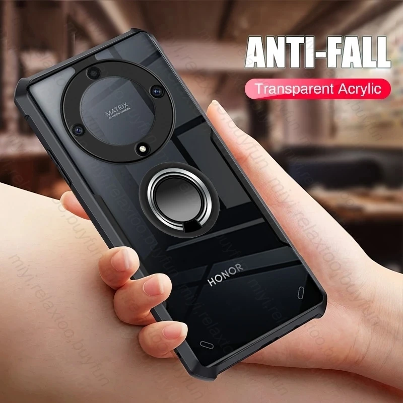Transparent-Acrylic-Phone-Case-For-Honor-Magic6-Lite-5G-Magnet-Holder ...