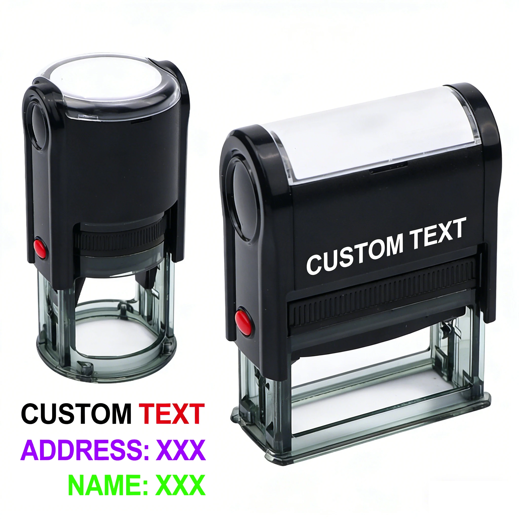 Custom Text Stamps Personalized Logo Design Customized Self Inking ...