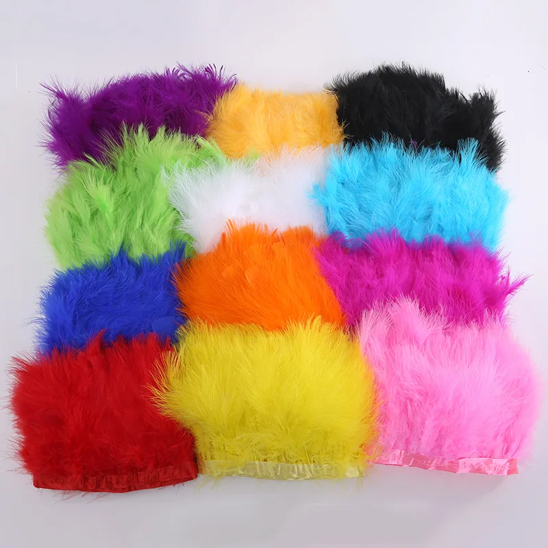 High-Quality-Marabou-Velvet-Feather-Trim-2-Meter-Clothing-Accessories ...