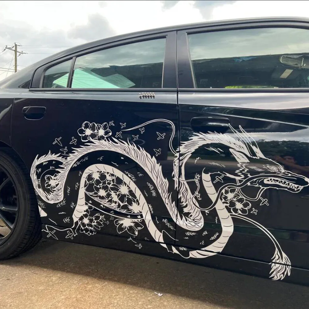 Large Anime Dragon Truck Car Sticker Decal Hood Door Body Side Manga ...