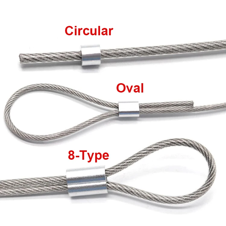 Sleeve Pressed Oval Aluminium Crimp Connectors - Easy Fishing Tackle