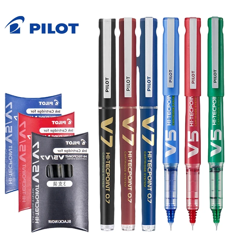 1pcs-Pilot-Gel-Pen-Refillable-V5-V7-Office-Accessories-0-5-0-7mm-Red ...