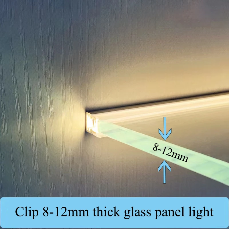 2m Aluminum Profile Led Glass | Profile Glass Shelf Backlight - Led ...