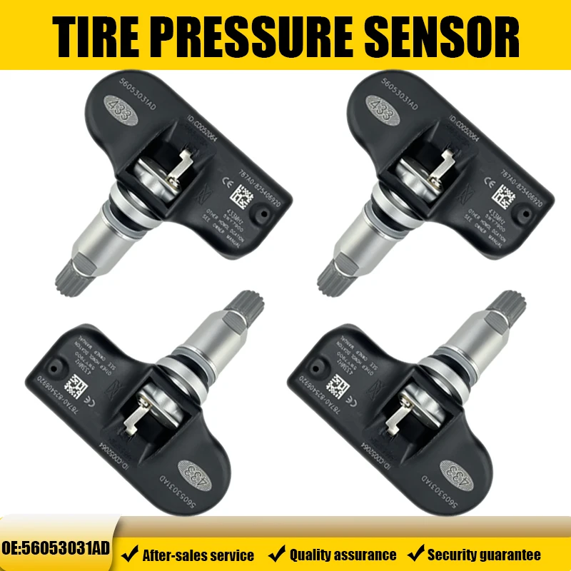 1/4PCS 433MHZ Tire Pressure Sensor TPMS Fit For Dodge Journey Jeep ...