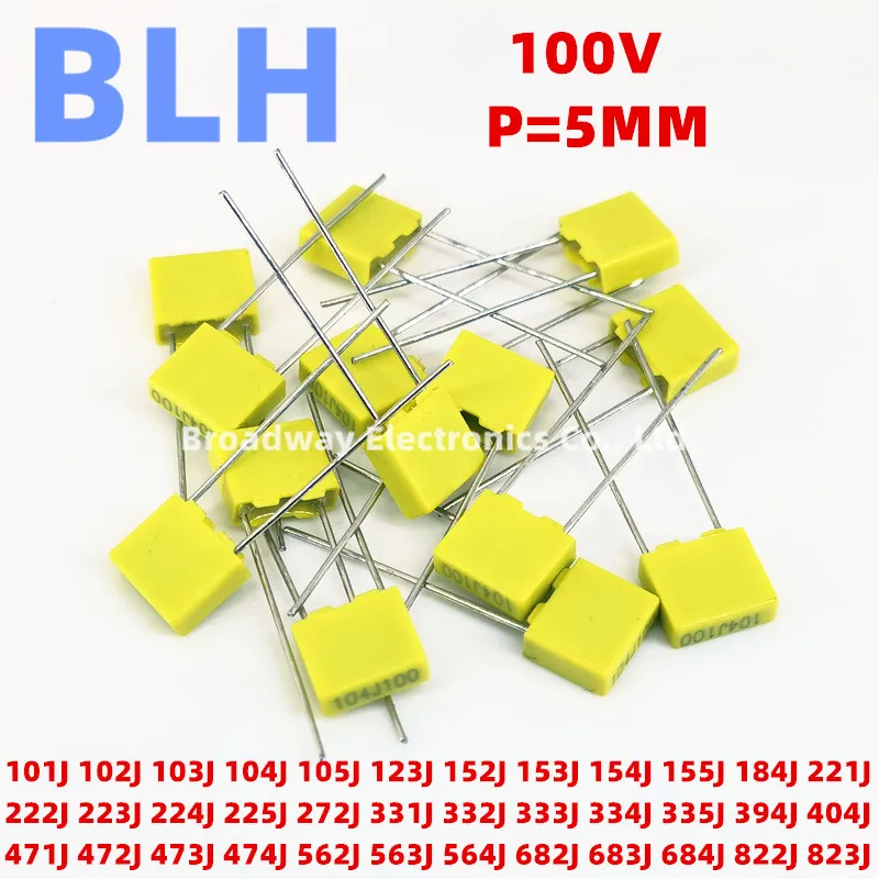 20PCS-5MM-Correction-capacitor-Polypropylene-Safety-Plastic-Film-100V ...