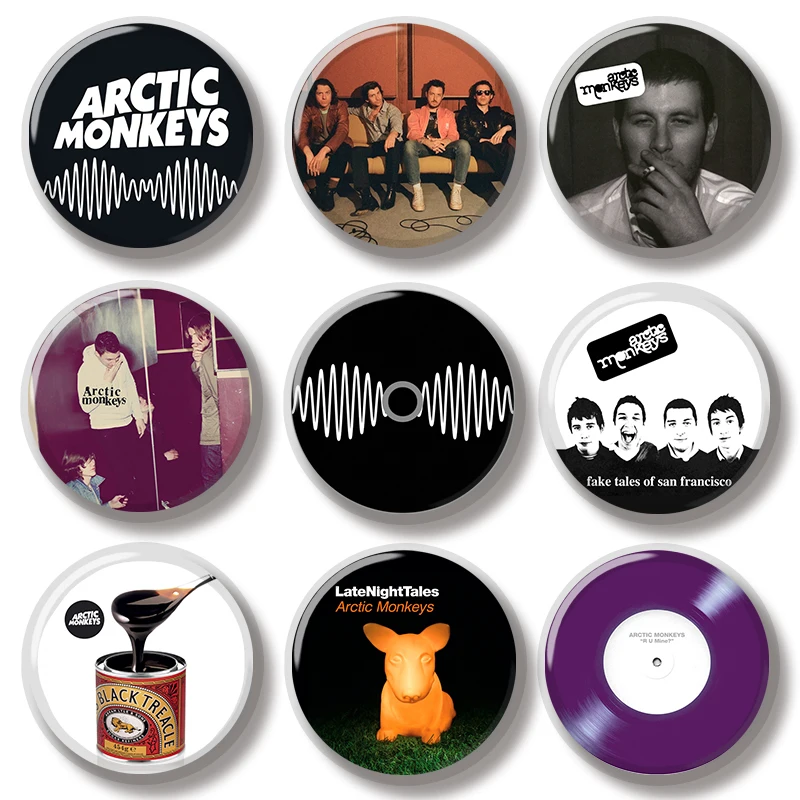 44MM British Band Arctic Monkeys AM Music Album Cover Pin Soft Button ...