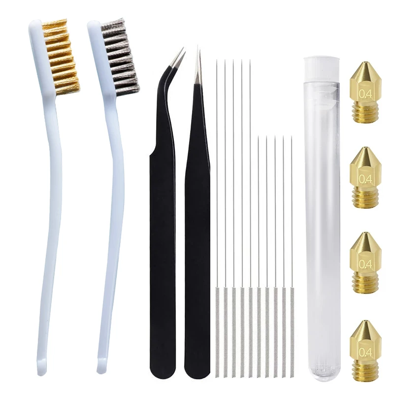 3D-Printer-Nozzle-Cleaning-Tools-Copper-Wire-Toothbrush-MK8-Brass ...