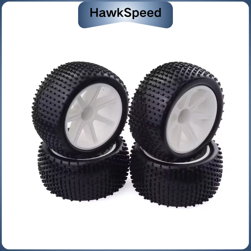 ZD Racing 1/10 Scale Monster Truck Wheels Tires with 12mm Hex Adapter ...