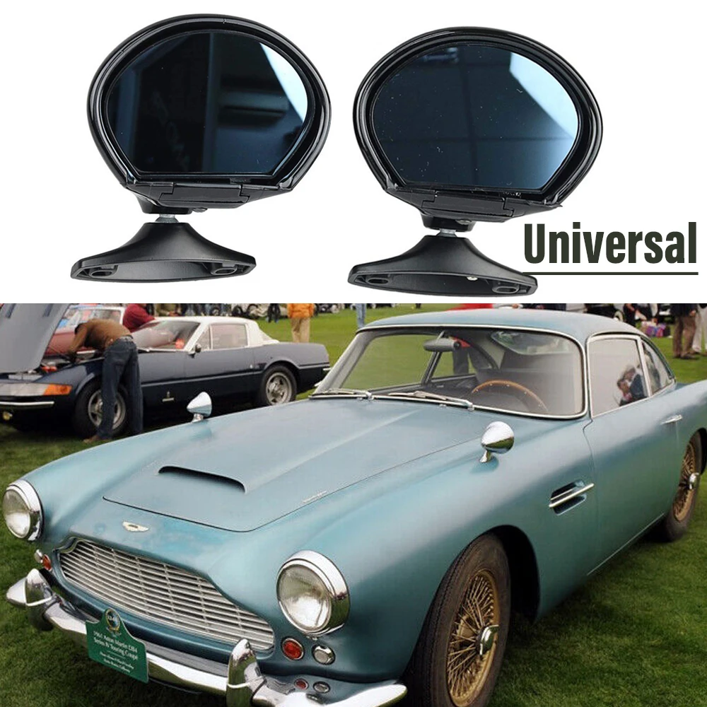 2pcs-Vintage-Style-Classic-Retro-Rearview-Mirror-PAIR-Universal-Glossy ...
