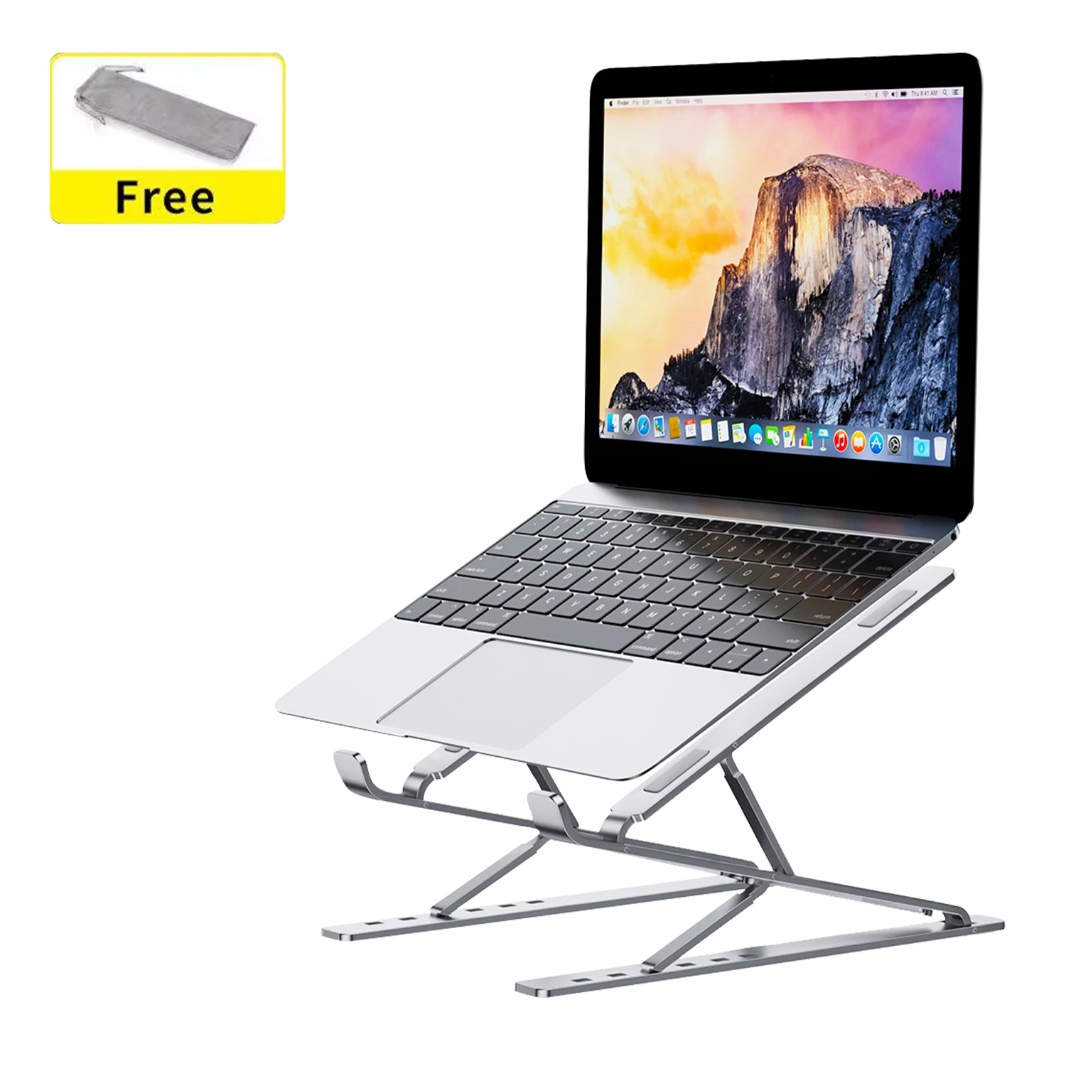 Laptop Stand for Desk Aluminum Notebook Support Riser Portable Computer ...