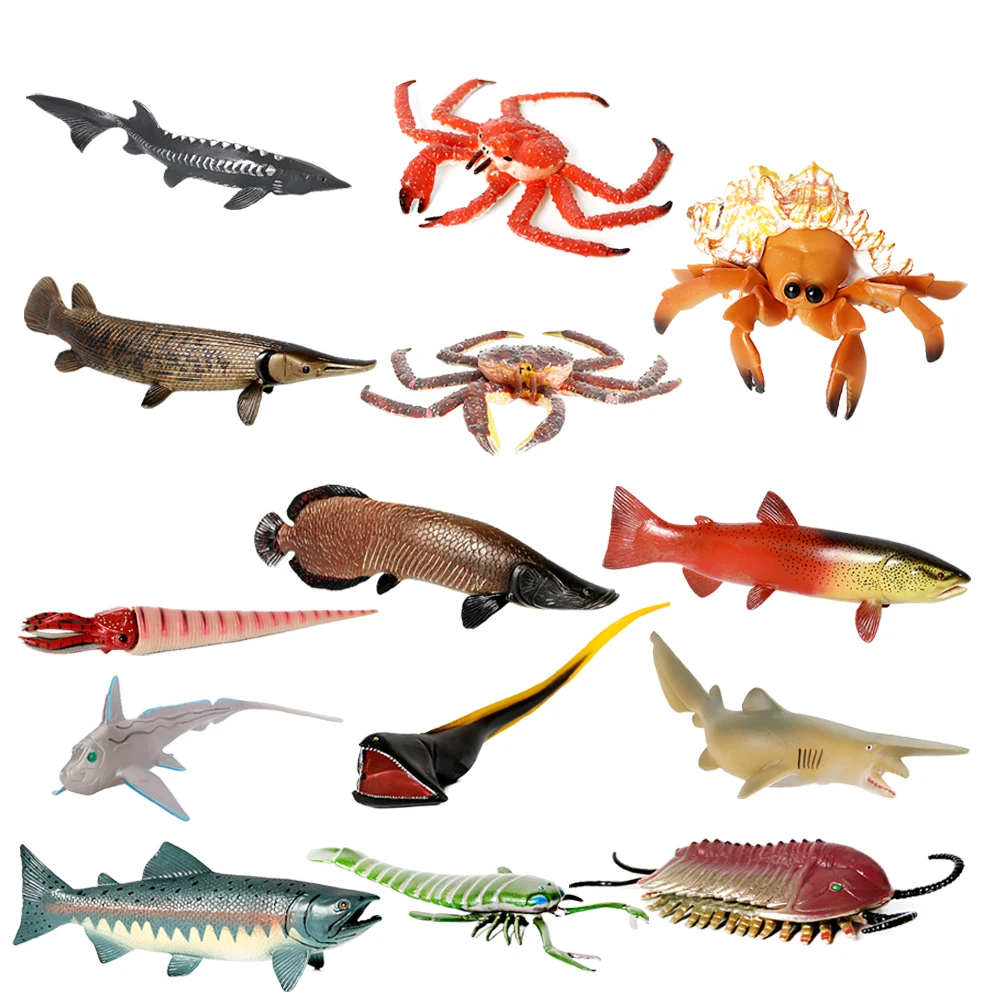 Simulation-Oceans-Life-Animal-Crab-Model-Goblin-Shark-Salmon-Trout-Sea ...