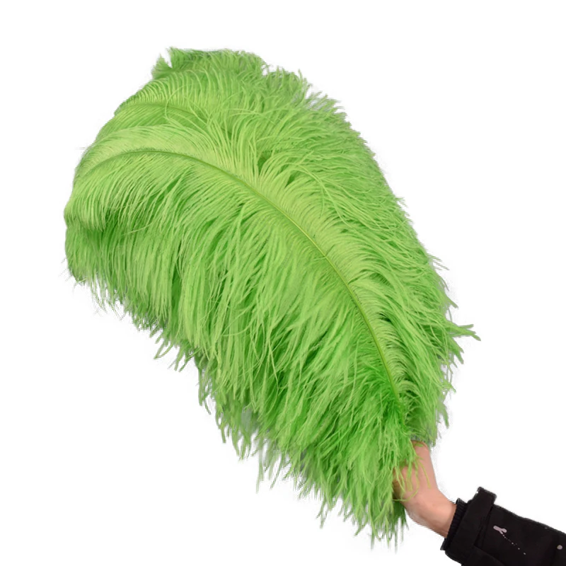 Apple-Green-Ostrich-Feathers-for-Decoration-15-70cm-Ostrich-Feather-on ...