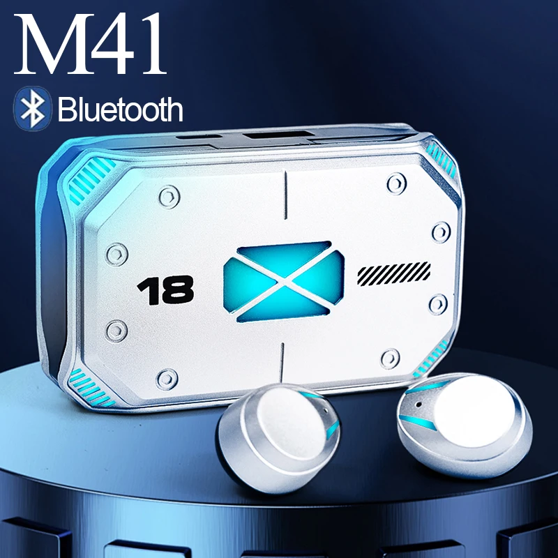 M41 Bluetooth Earphones Noise Cancelling Touch Control Wireless ...