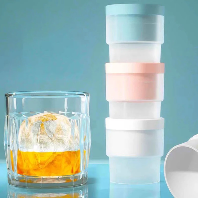 1-2-4PCS-Silicone-Ice-Cube-Maker-Large-Ball-Shape-Mold-Food-Grade-Round ...