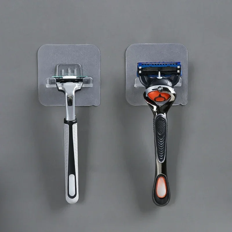 Double-Hook-Shaving-Razor-Holder-Punch-Free-Men-Shaving-Shaver-Storage ...