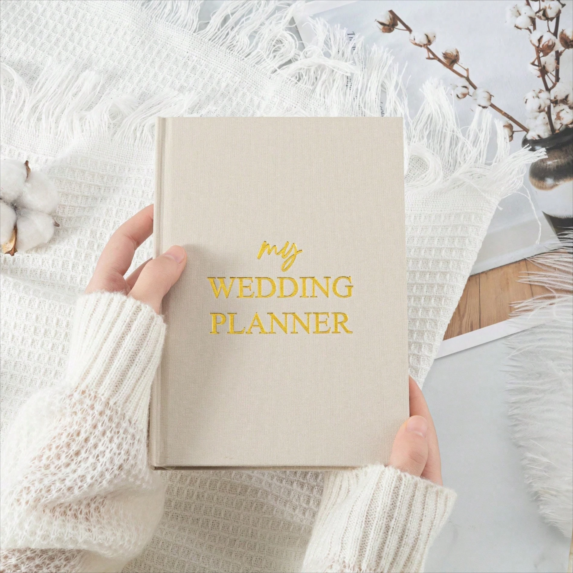 Hardcover Wedding Planner - 164-Page 100GSM Organizer for Brides ...