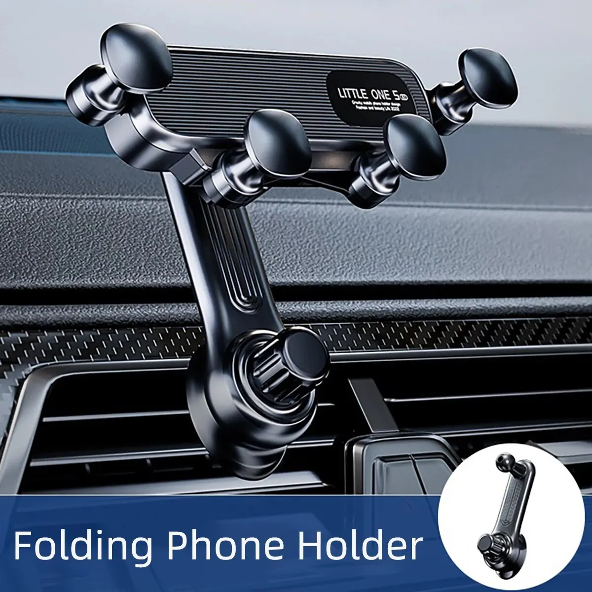 Newest-Gravity-Car-Phone-Holder-Air-Vent-Clip-Navigation-Stand-360 ...