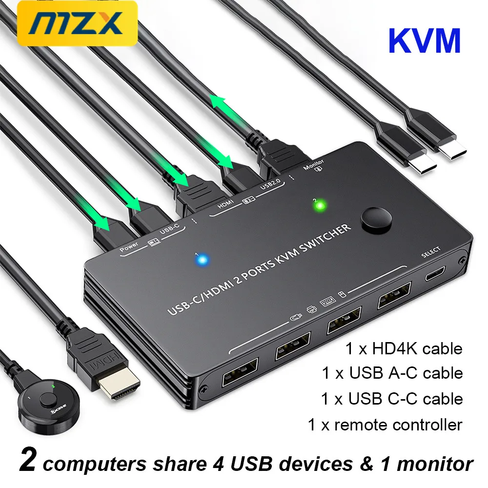 MZX-USB-Hub-Switch-Selector-PD-Power-Delivery-USBC-Docking-Station ...