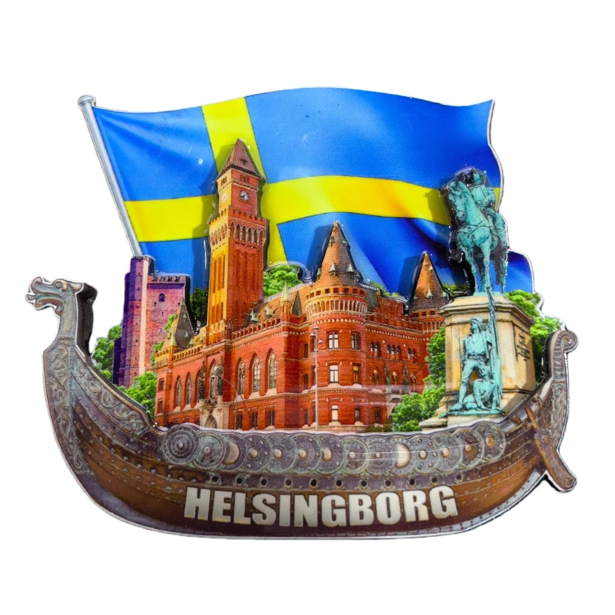 Helsingborg Sweden 3D Fridge Magnet Souvenir Gift,Wood Handmade ...