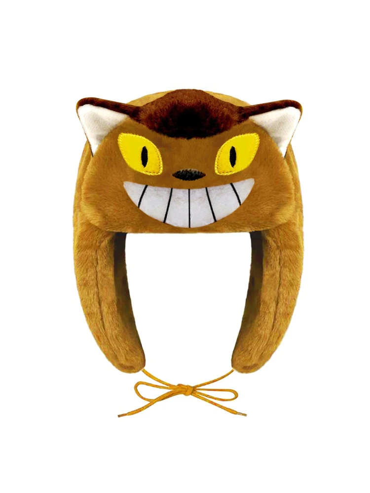 Cartoon-Animation-Bus-Totoro-Design-Hot-Ushanka-Hat-Winter-Women-s-Cap ...