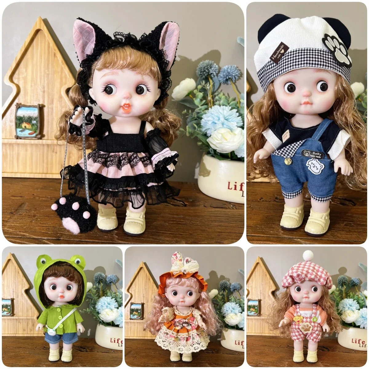 Cute-Doll-Set-Cute-Doll-with-Fun-Expressions-Multi-Joint-Movable-Chubby ...