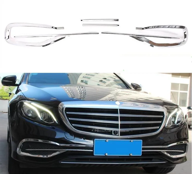 ABS Chrome Front Lip Bumper Grille Lid Fog Light Cover Trims For ...