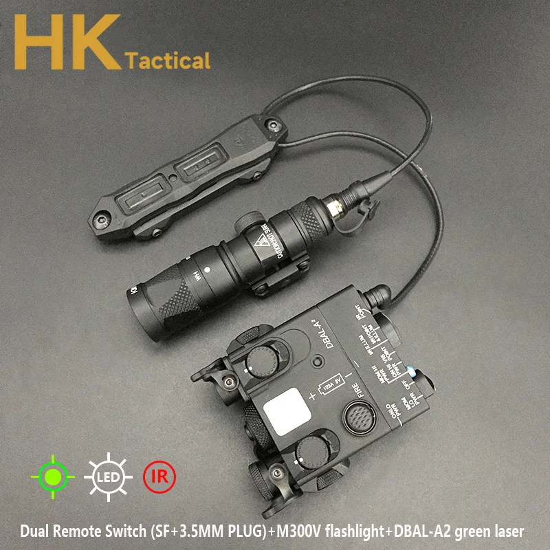 Luz-de-arma-de-caza-Tacital-Airsoft-M300V-linterna-con-Sotac-DBAL-A2 ...