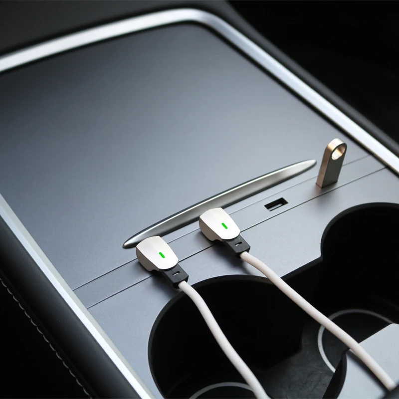 VIZQUE-Center-Console-Car-USB-Hub-Multiport-Charger-for-Tesla-Model-Y ...