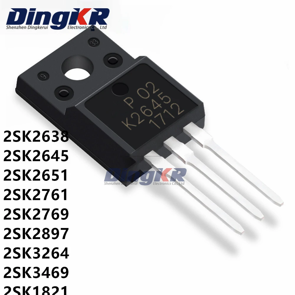 10PCS 2SK1821/TO-220F-3Pins K2651 2SK2761 K2761 2SK2769 2SK2638 K2638 ...