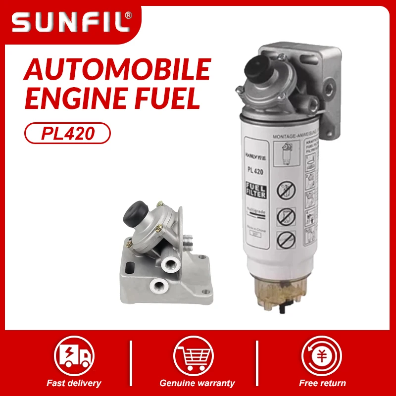 automobile engine fuel PL420 fuelwater separator filter diesel engine ...