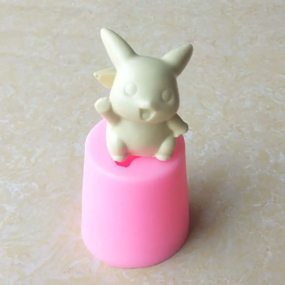 Pokemon Three-dimensional Pikachu Anime Silicone Mold Diy Chocolate ...