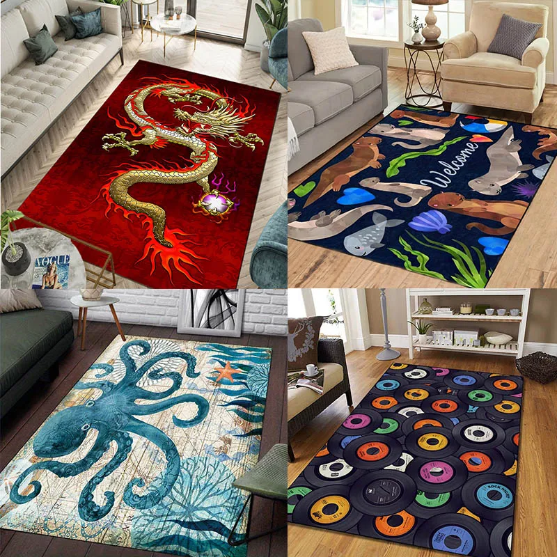 Soft-Anti-Slip-Carpet-Decorate-Rug-Modern-Style-Polyester-Fiber ...
