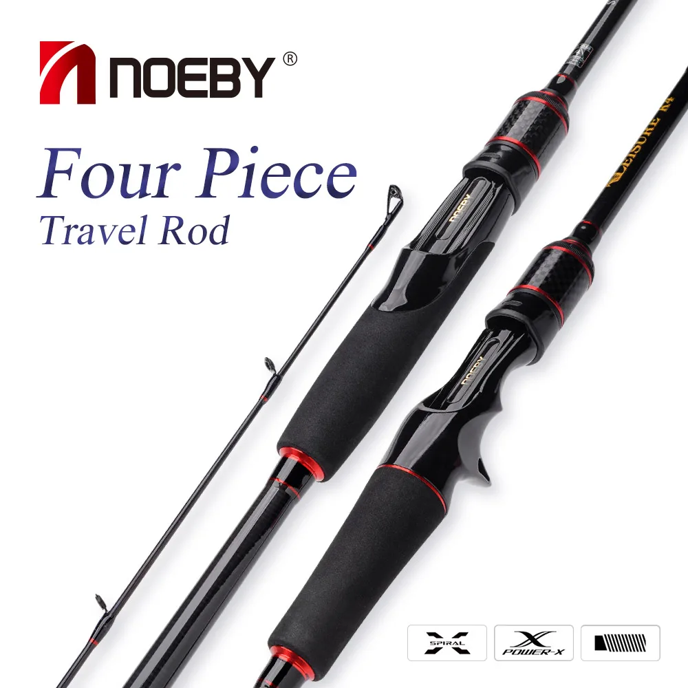 NOEBY Fishing Rod Leisure K4 Spinning Casting 2.13m 4 Section 7-28g ...