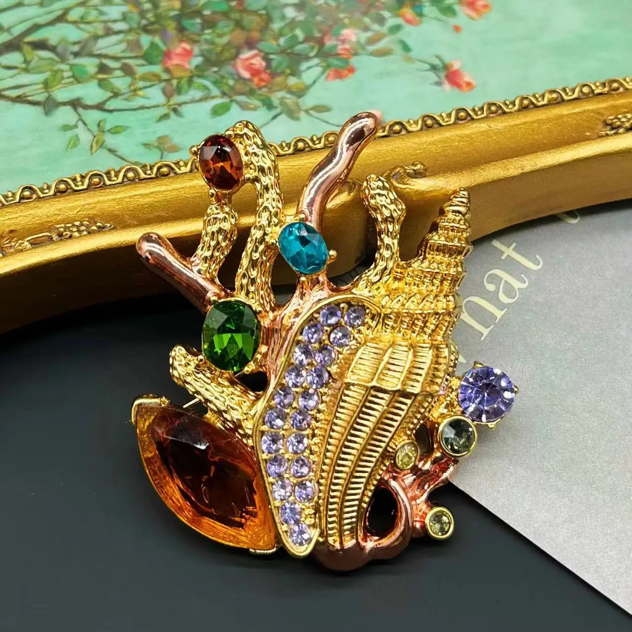 SHMIK-Classic-Medieval-Gorgeous-Conch-Crystal-Brooches-Pins-For-Women ...