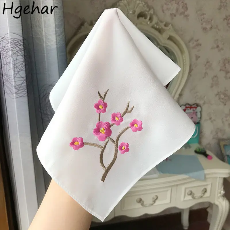 Elegant Handkerchief Towels Flower Embroidery Gifts Tender Chinese ...