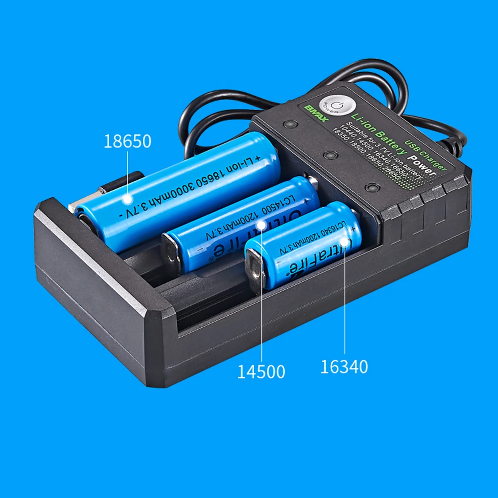 New Smart 18650 Charger 3 Slots 4.2V Li-ion Battery USB Charger 18650 ...
