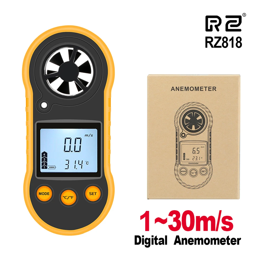 RZ-Anemometer-Handheld-Wind-Speed-Meter-RZ818-for-Measuring-Wind-Speed ...