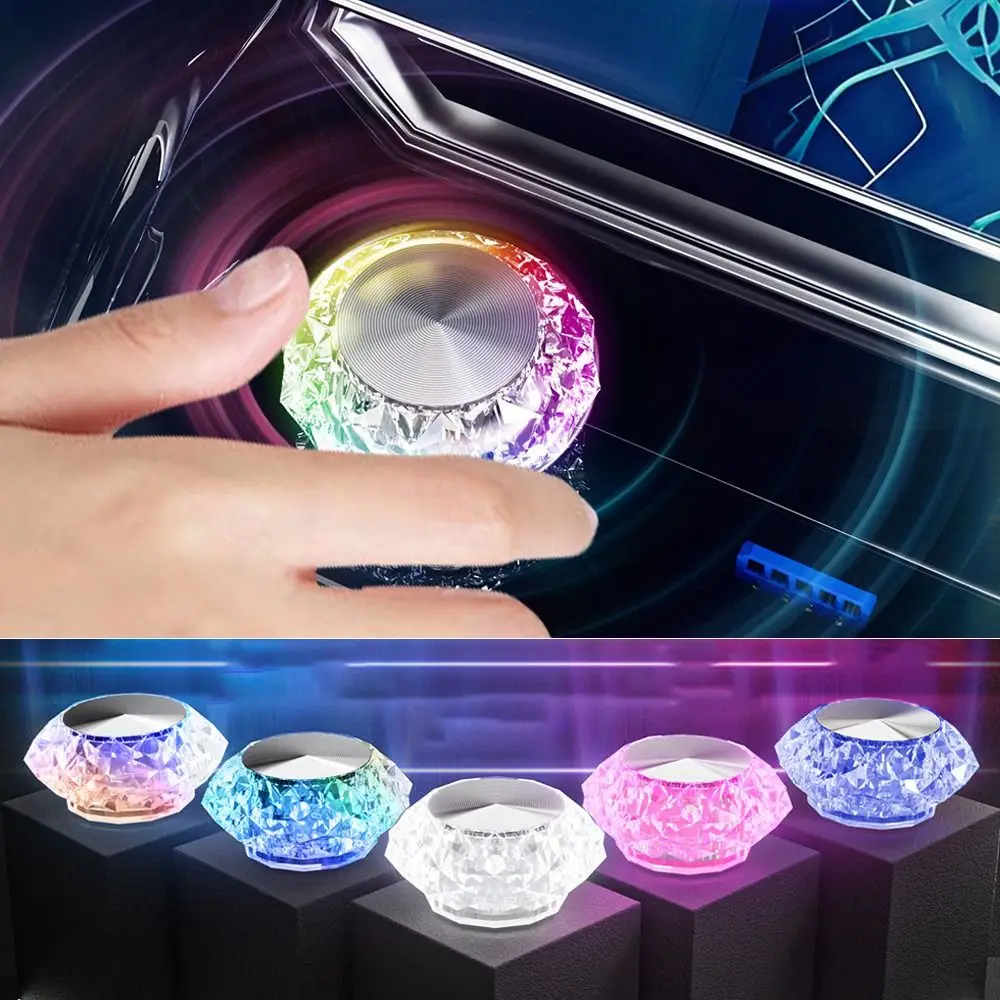 Diamond Shaped Car USB Atmosphere Light Mini LED Plug Play Auto ...
