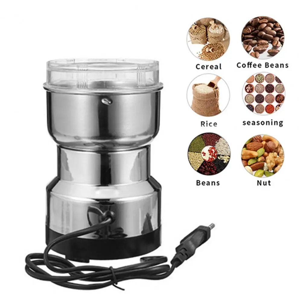 Coffee-Grinder-Electric-Nuts-Grains-Stainless-Steel-Beans-Grinder ...