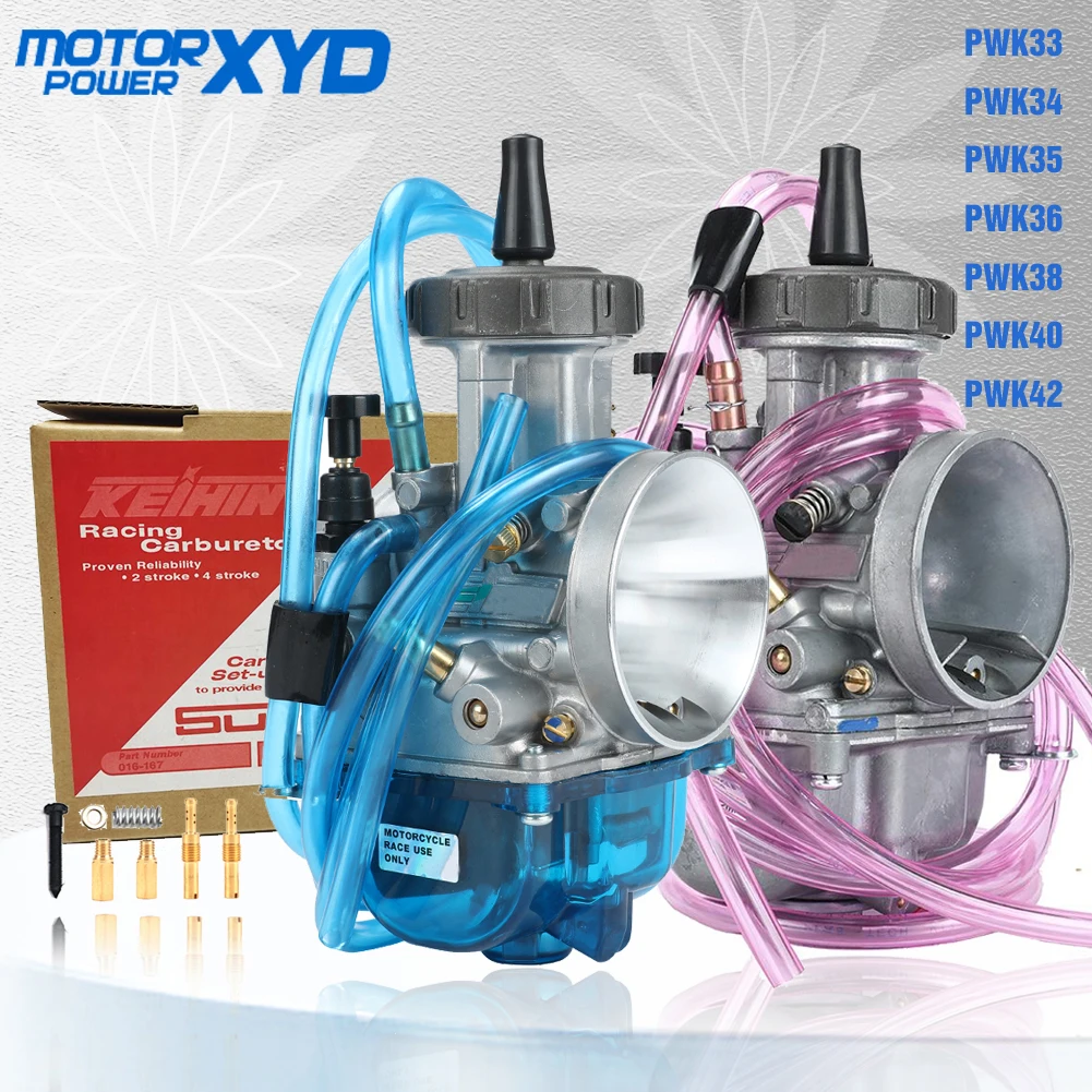 Motorcycle PWK Carburetor 33 34 35 36 38 40 42mm Racing Carb Universal ...