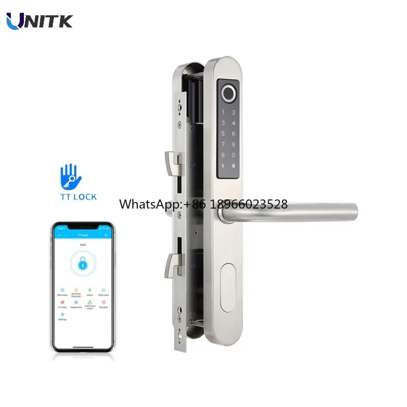 UNITK-304-stainless-steel-rfid-card-fingerprint-keyless-ttlock-sliding ...
