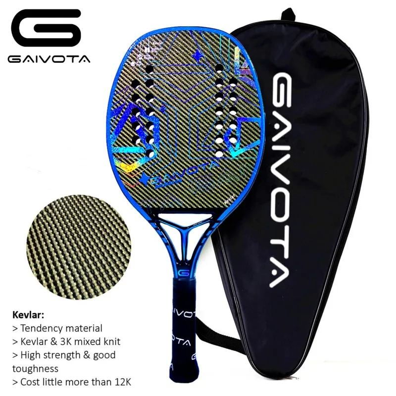 Gaivota 2023 Kevlar racket beach tennis praia cinto tratamento 3D gradiente